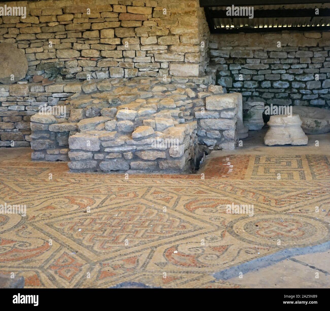 Ruins of the North Leigh Roman Villa, a Roman courtyard villa in the ...