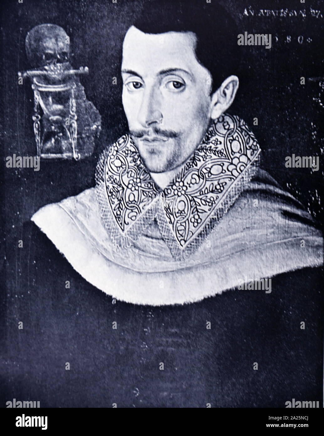 Portrait of John Bull (1562-1628) an English composer, musician and ...