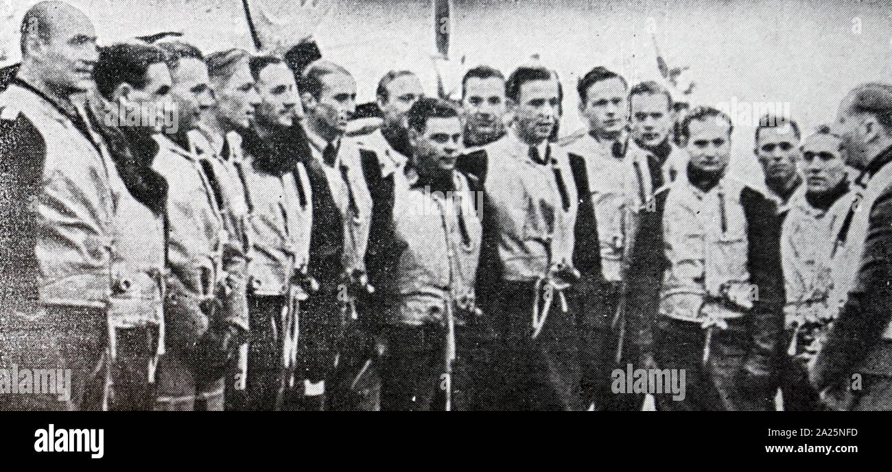 Photograph of pilots from Condor Legion., during the Spanish civil war ...