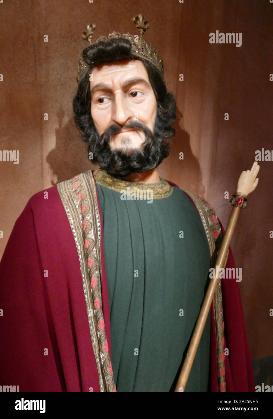 Wax figurine of Hugh Capet. Hugh Capet King of the Franks Stock Photo ...