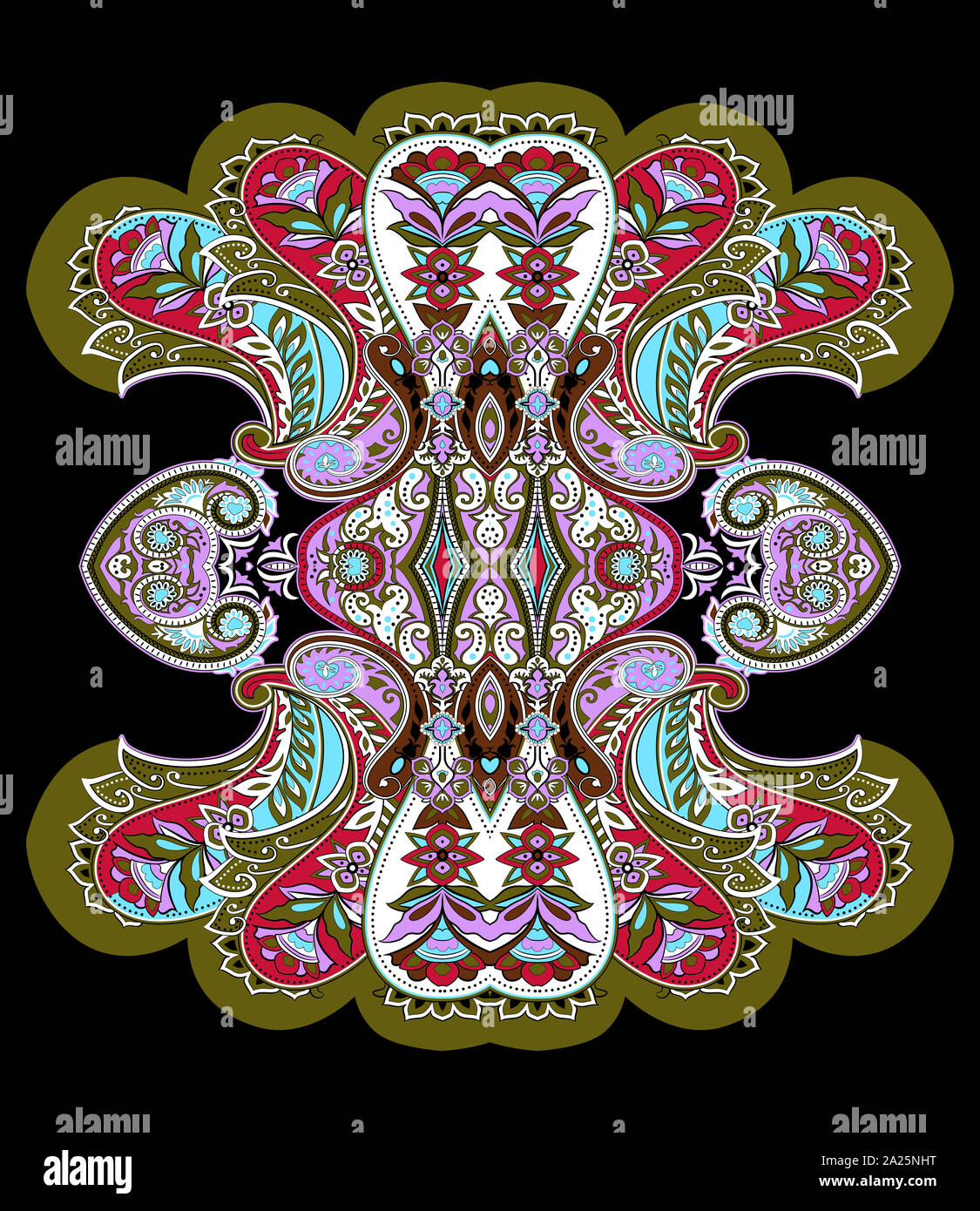 Traditional paisley pattern. Ethnic background for your design Stock ...
