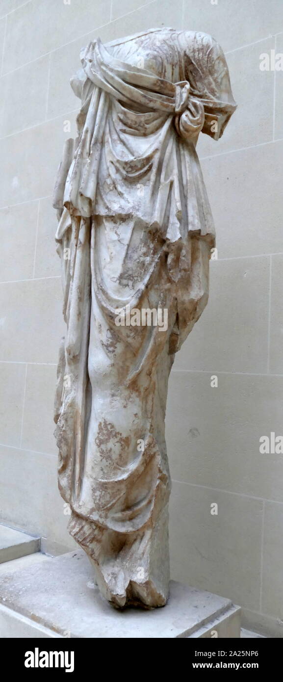 Marble statue from the temple of apollo delphinios Stock Photo - Alamy