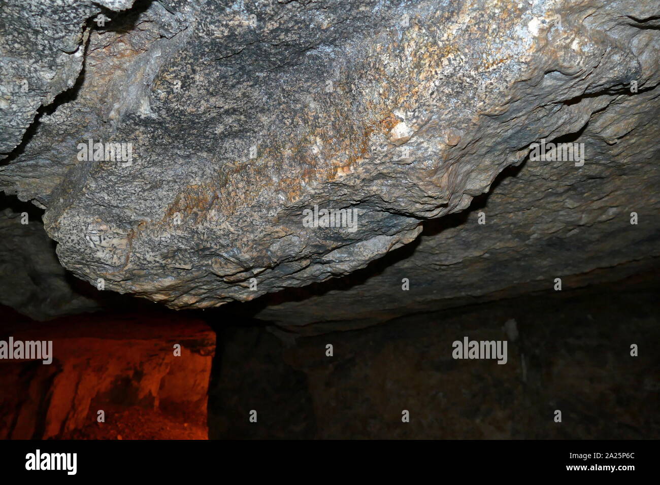 Interior of zedekiah's cave a 5-acre underground meleke limestone ...