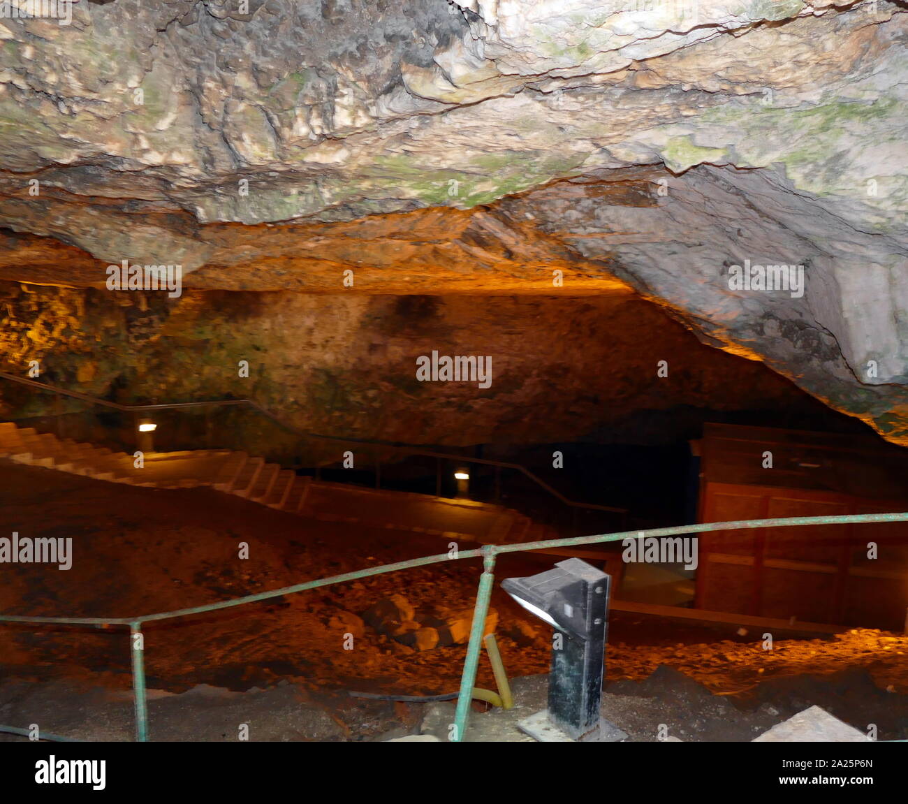Interior of zedekiah's cave a 5-acre underground meleke limestone ...