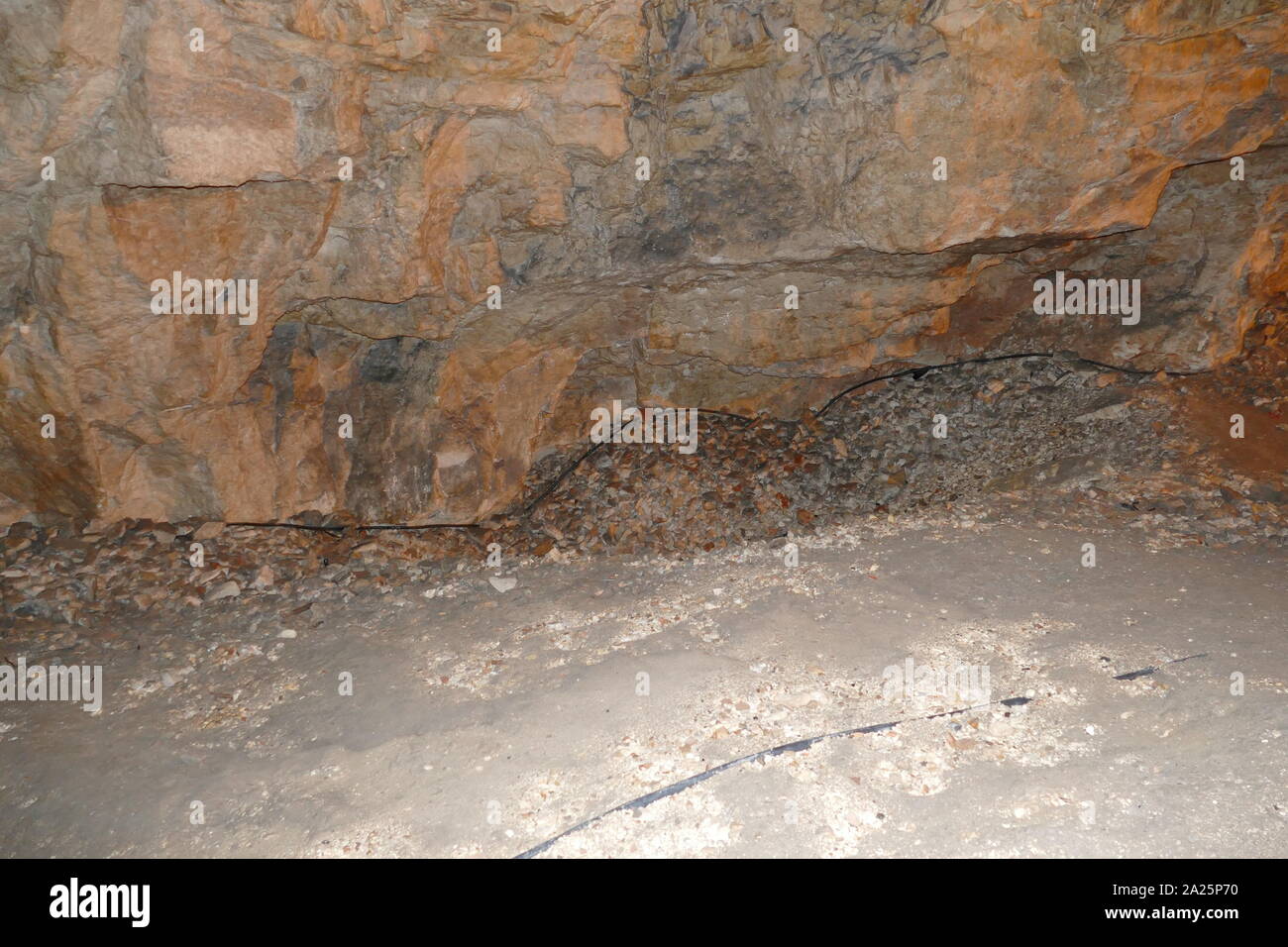 Interior of zedekiah's cave a 5-acre underground meleke limestone ...