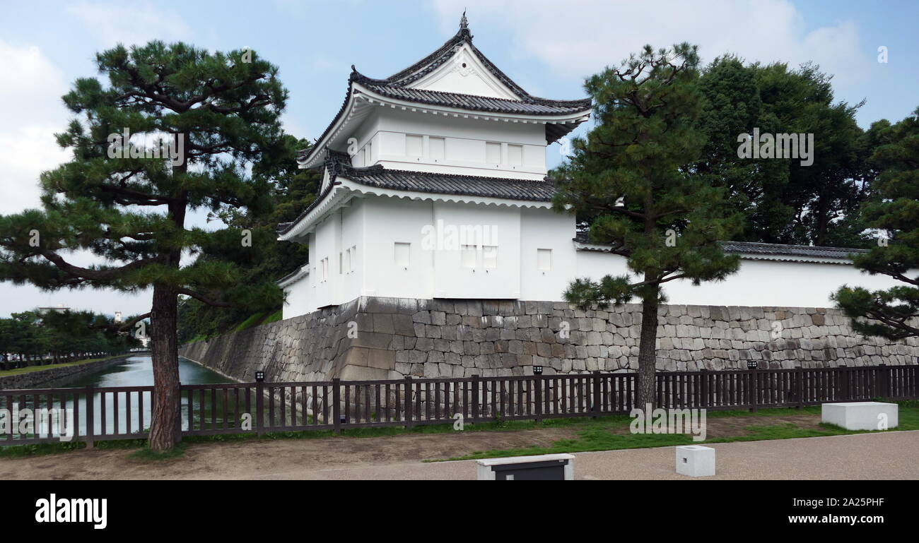 Nijo Castle, Kyoto, Japan. The castle consists of two concentric rings ...