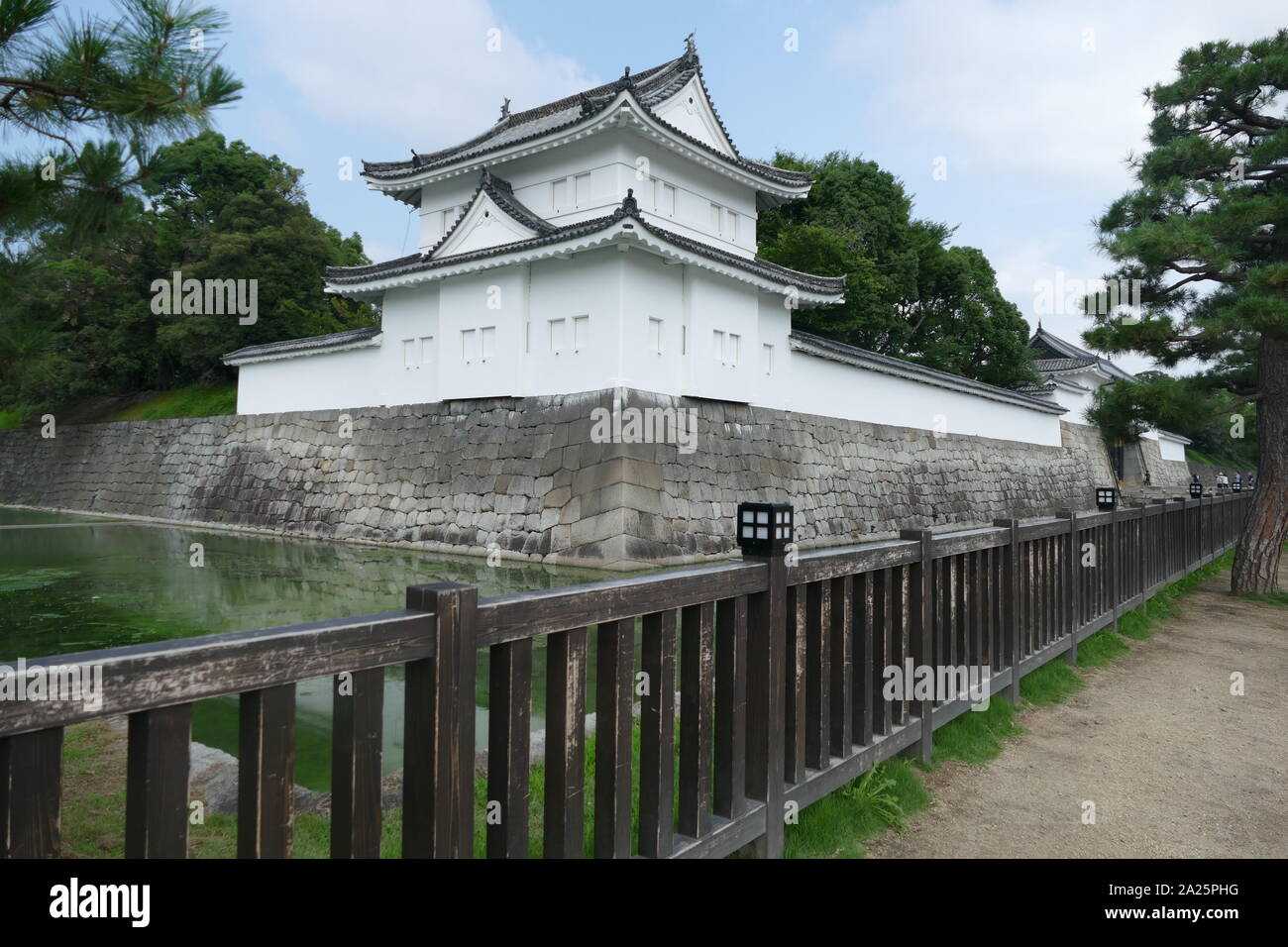 Nijo Castle, Kyoto, Japan. The castle consists of two concentric rings ...