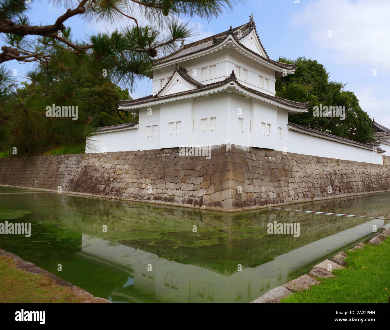 Nijo Castle, Kyoto, Japan. The castle consists of two concentric rings ...