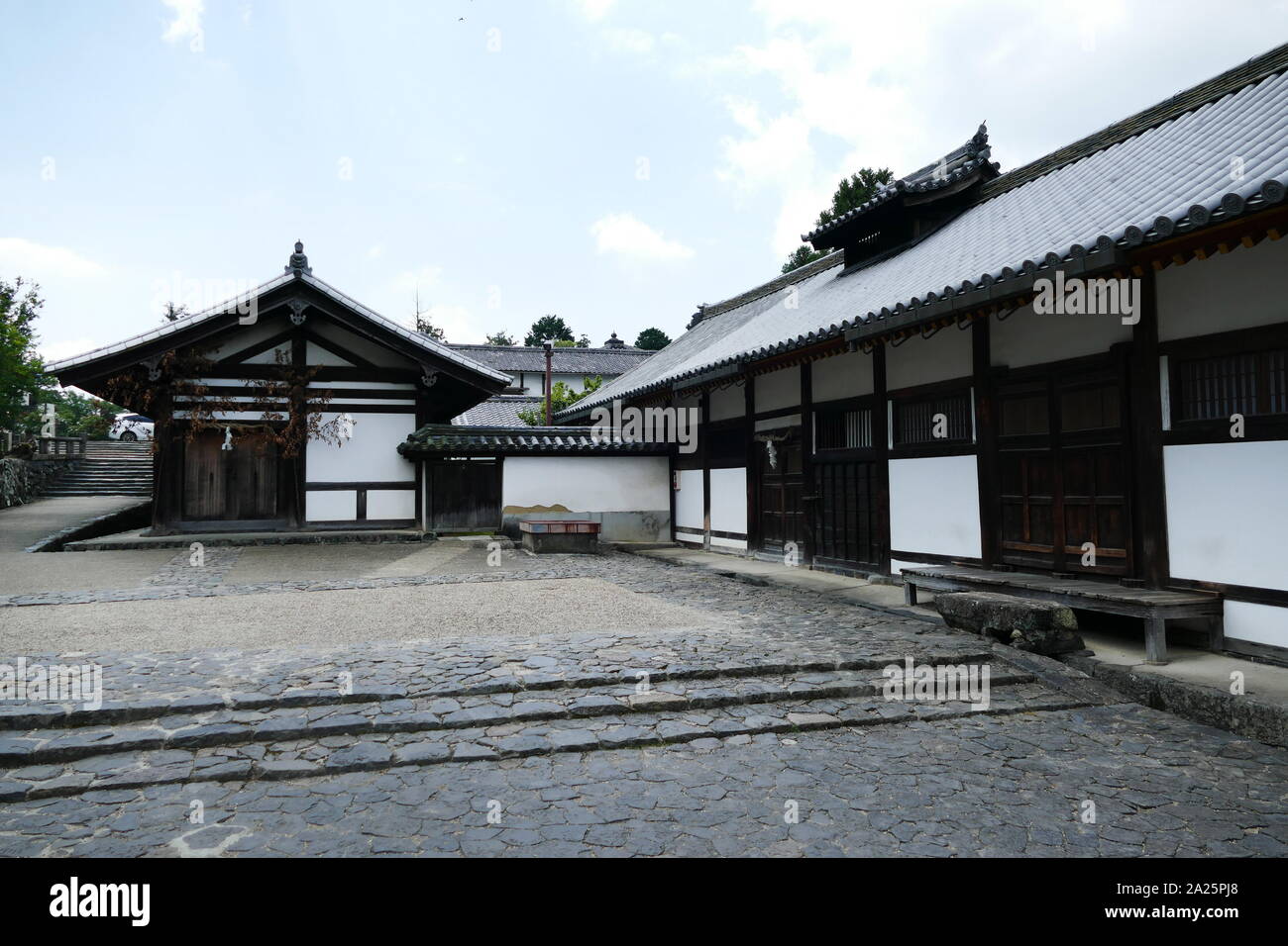 Kofuku-ji Buddhist temple, in the city of Nara, Japan. The temple is ...