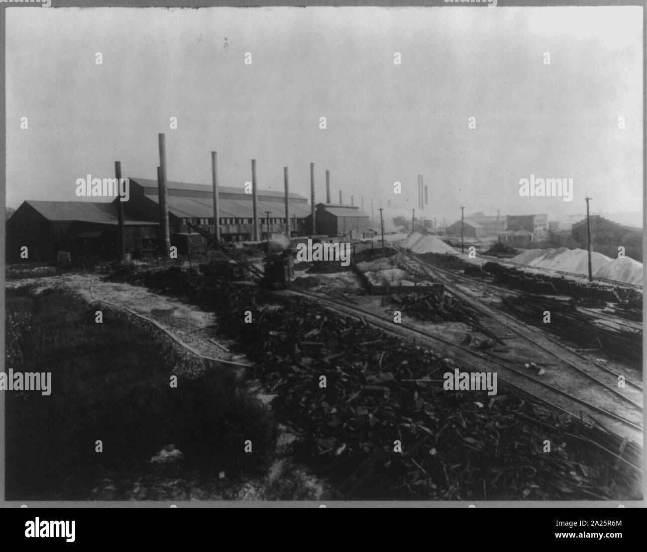 Pig iron storage yard, plant no. 2 Stock Photo - Alamy
