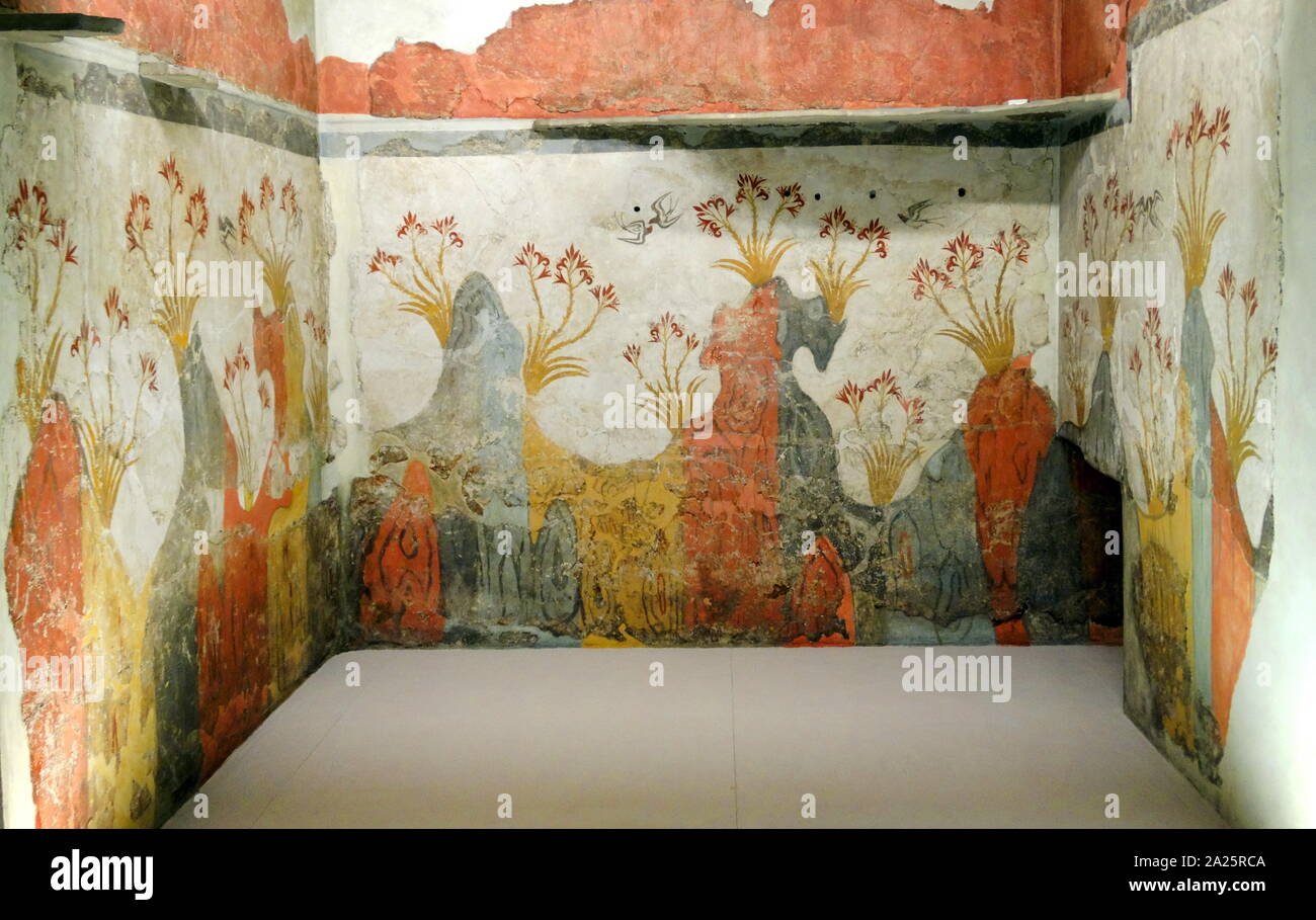 Ancient greece art fresco hi-res stock photography and images - Alamy