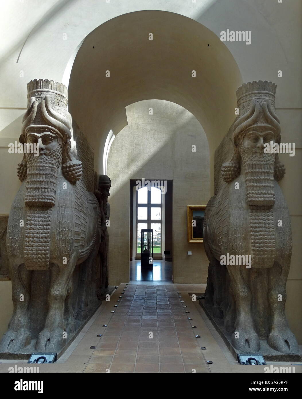 Human headed winged bulls hi-res stock photography and images - Alamy