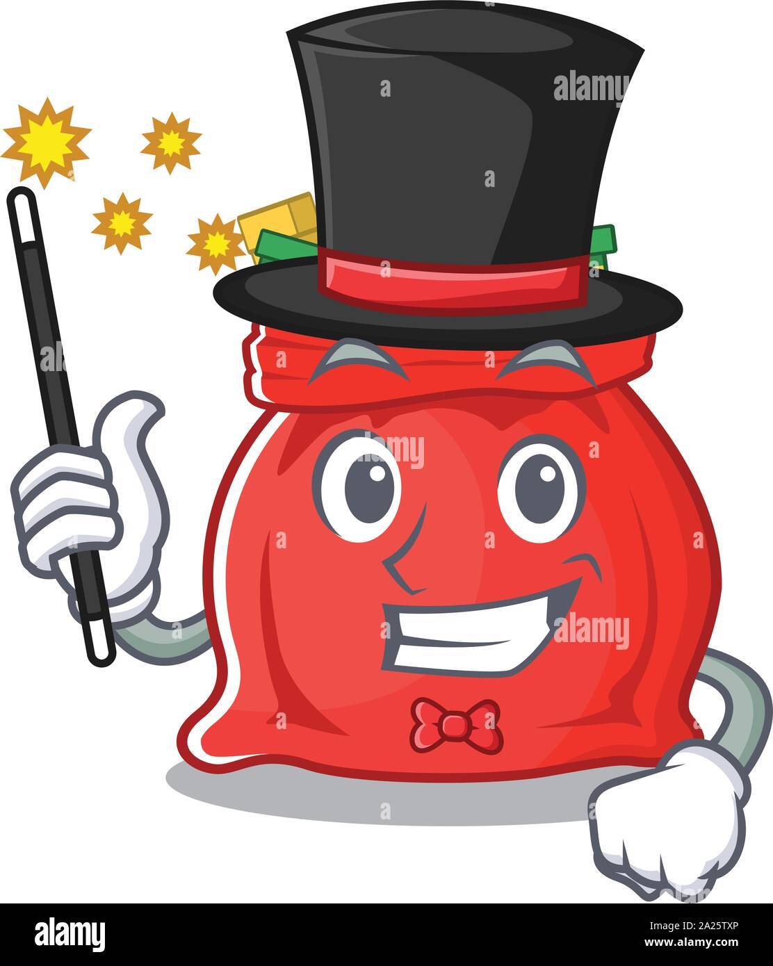 Magician toy santa claus bag cartoon shape Stock Vector Image & Art - Alamy