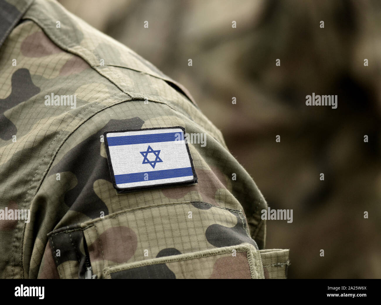 Israeli Soldiers With Flag