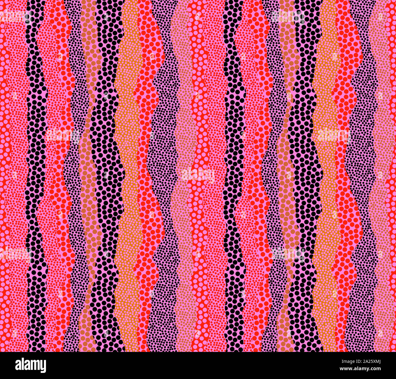 Seamless pattern created from dots. Surface pattern design for fabric ...