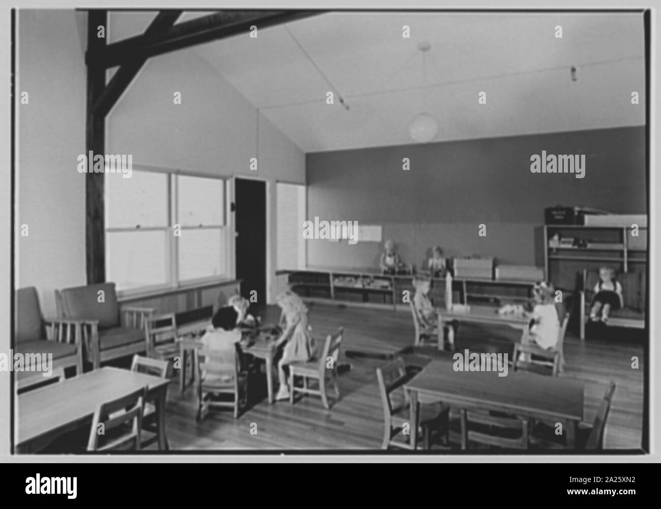 Community center building america Black and White Stock Photos & Images ...