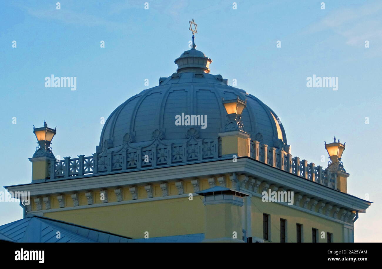 An exterior view of Moscow Choral Synagogue, one of the main synagogues ...
