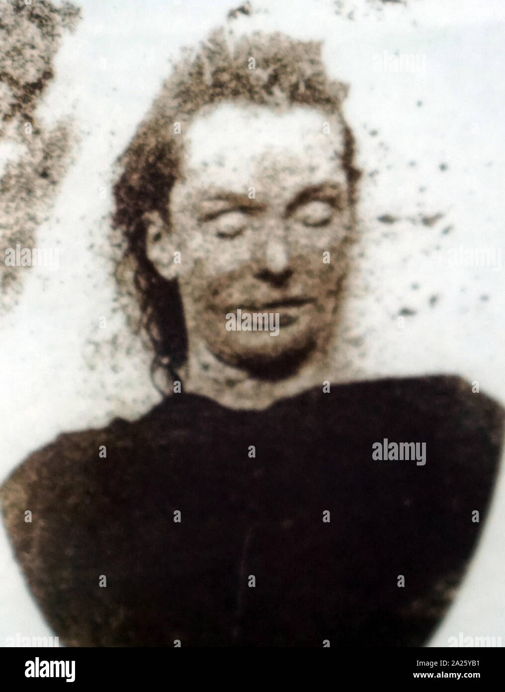 Mortuary photograph of Elizabeth Stride. Elizabeth "Long Liz" Stride ...