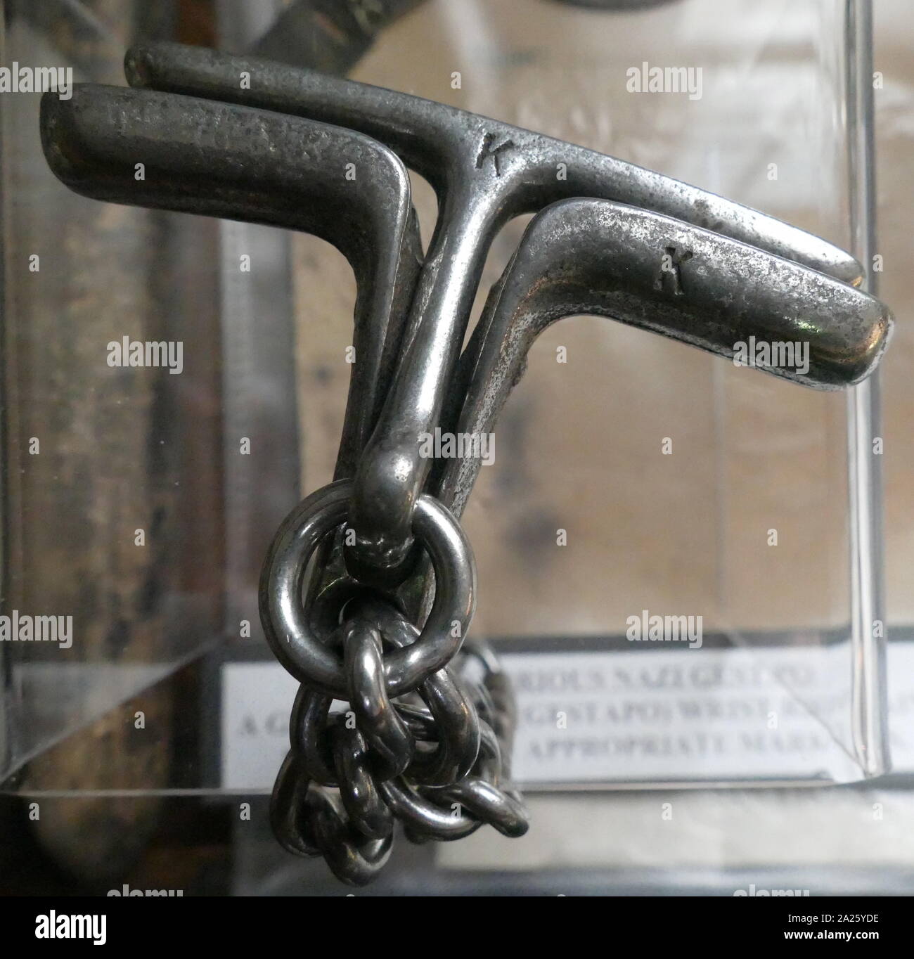 Wrist restraint carried by officers of the Kriminalpolizei during the ...