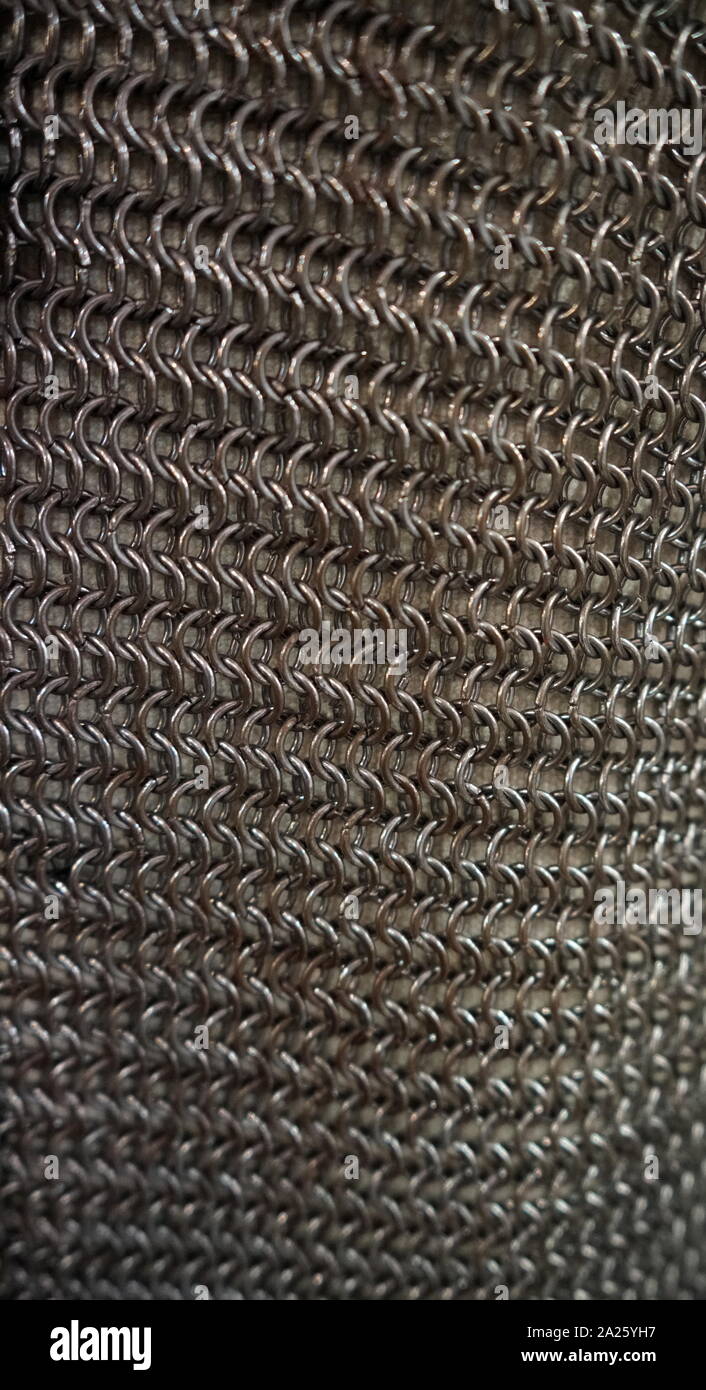 Detail of a Viking warrior's chain mail Stock Photo - Alamy