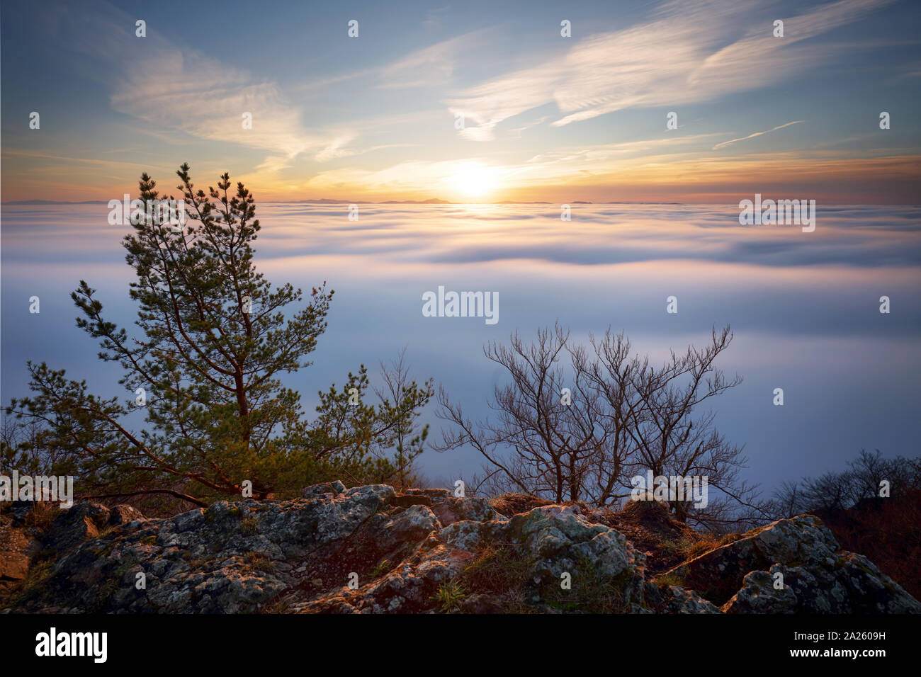 Beautiful clouds over mountains hi-res stock photography and images - Alamy