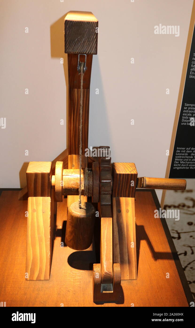 Reconstruction of a SELF-BLOCKING MECHANISM, based upon a drawing by ...