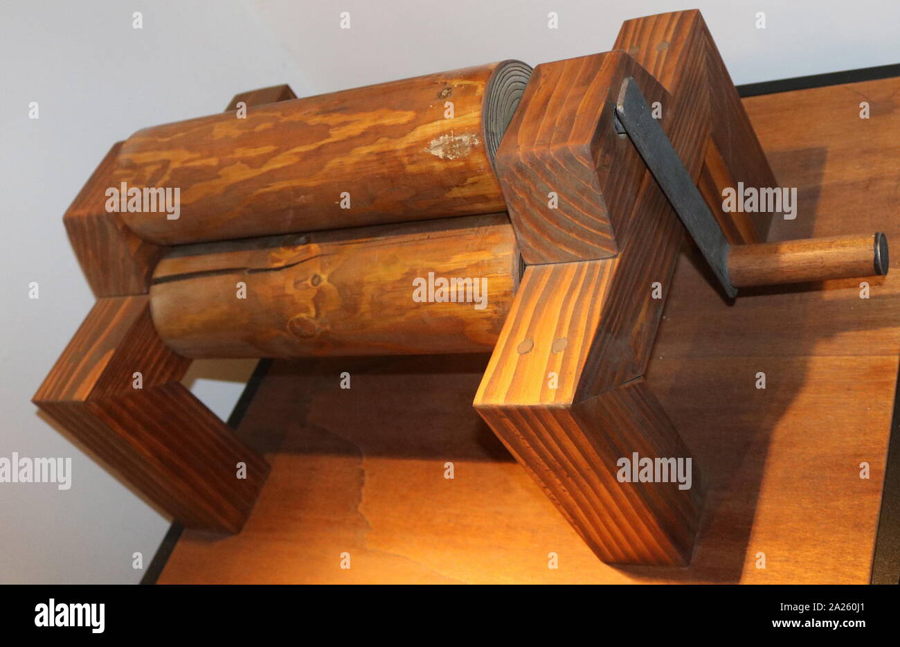 ROLLING MILL, reconstruction from a drawing by Leonardo da Vinci from ...