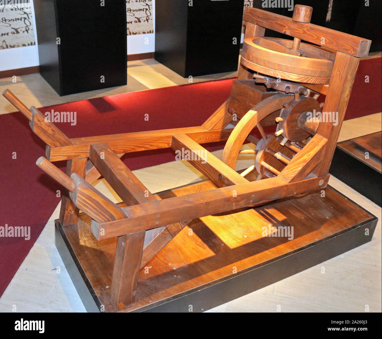 model of an Odometer that Leonardo da Vinci Stock Photo - Alamy