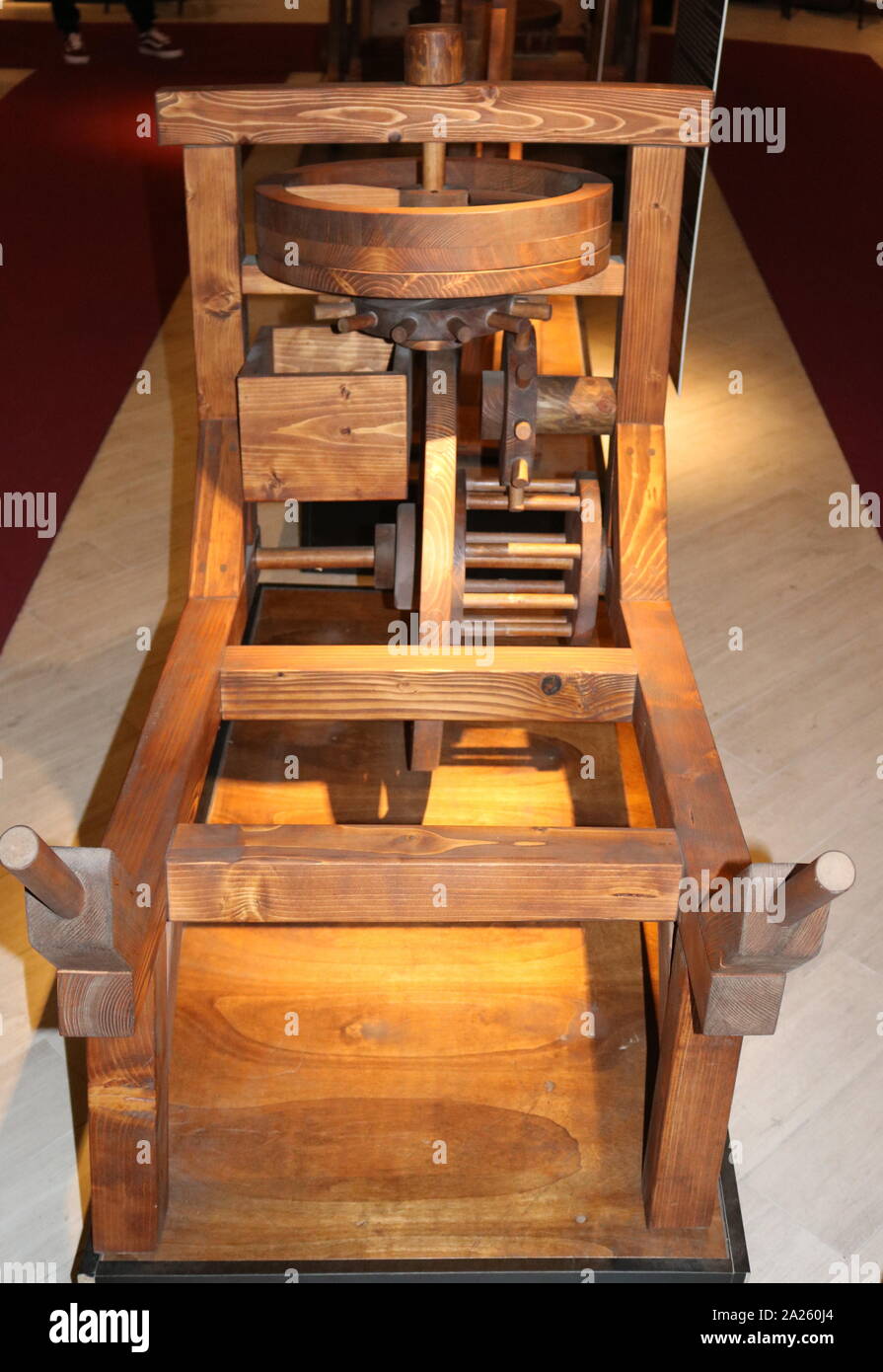 model of an Odometer that Leonardo da Vinci Stock Photo - Alamy