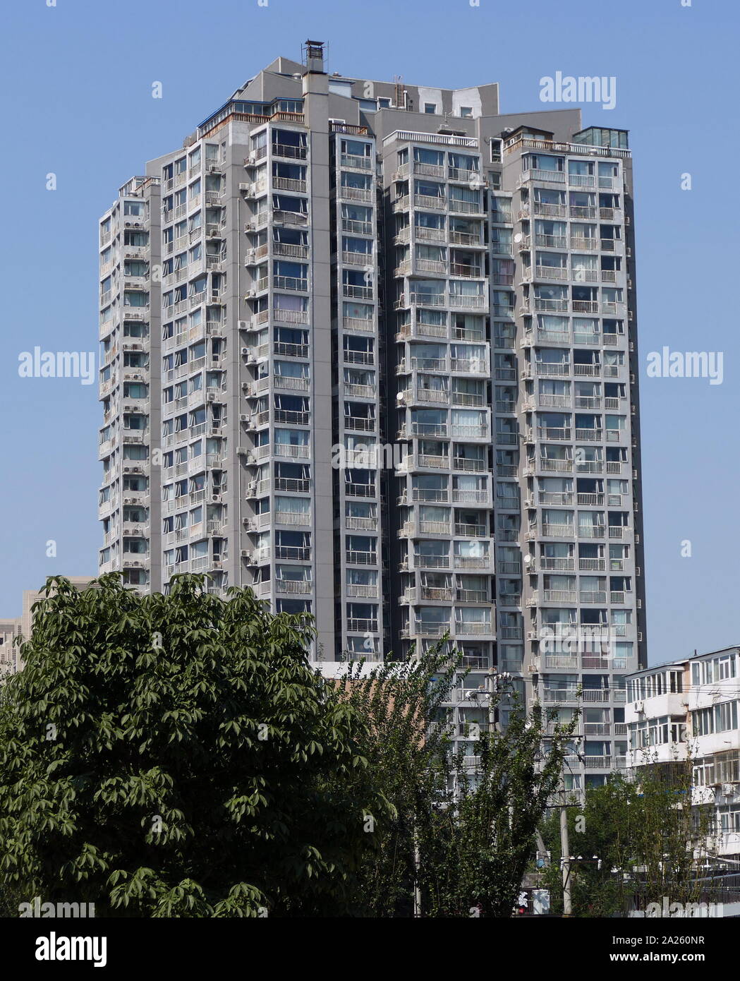 Residential apartment blocks in Beijing, china. 2019. Beijing is the ...