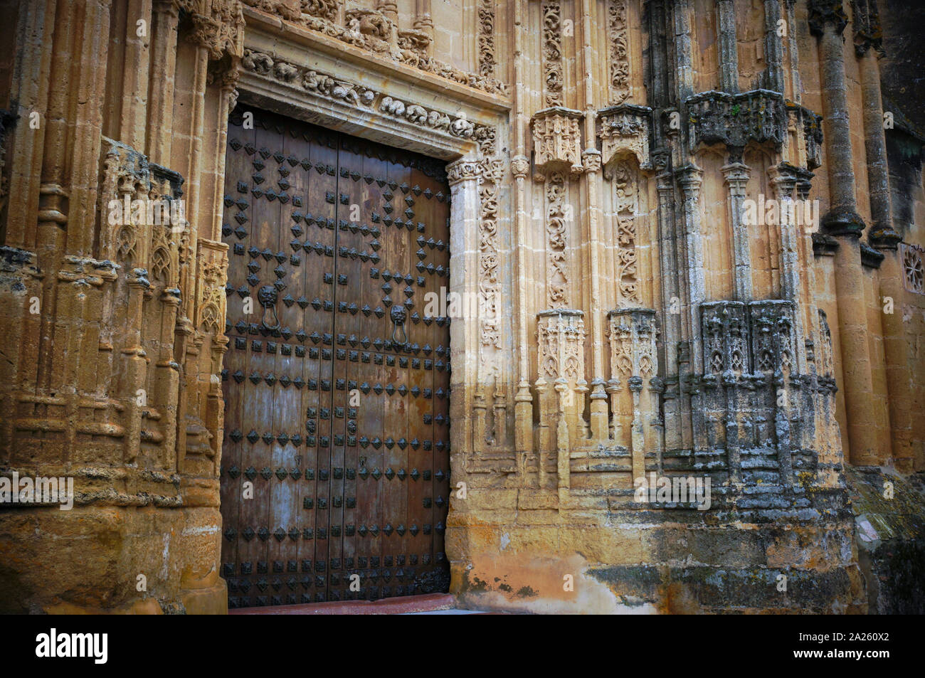 Church door in Arcos de la Frontera. Cadiz Spain Stock Photo - Alamy