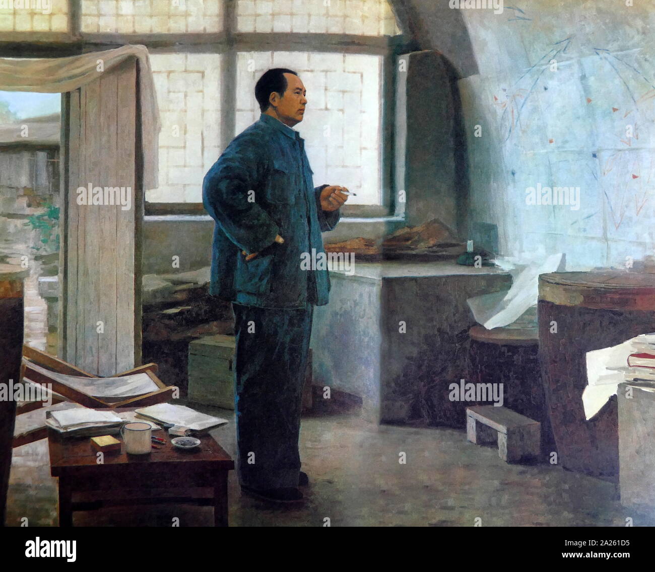 Chairman Mao is at Yenan. (1940). Mao Zedong (1893 - September 9, 1976 ...