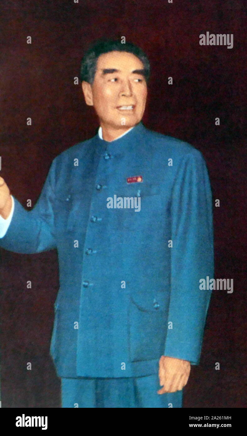 Zhou Enlai (1898 - 1976), Premier of the People's Republic of China ...