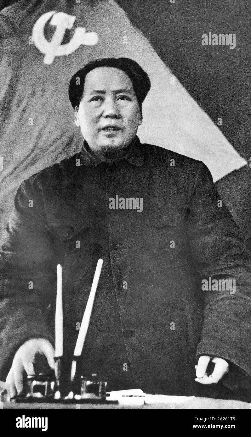 1893 1976 leader of the chinese communist party hi-res stock ...