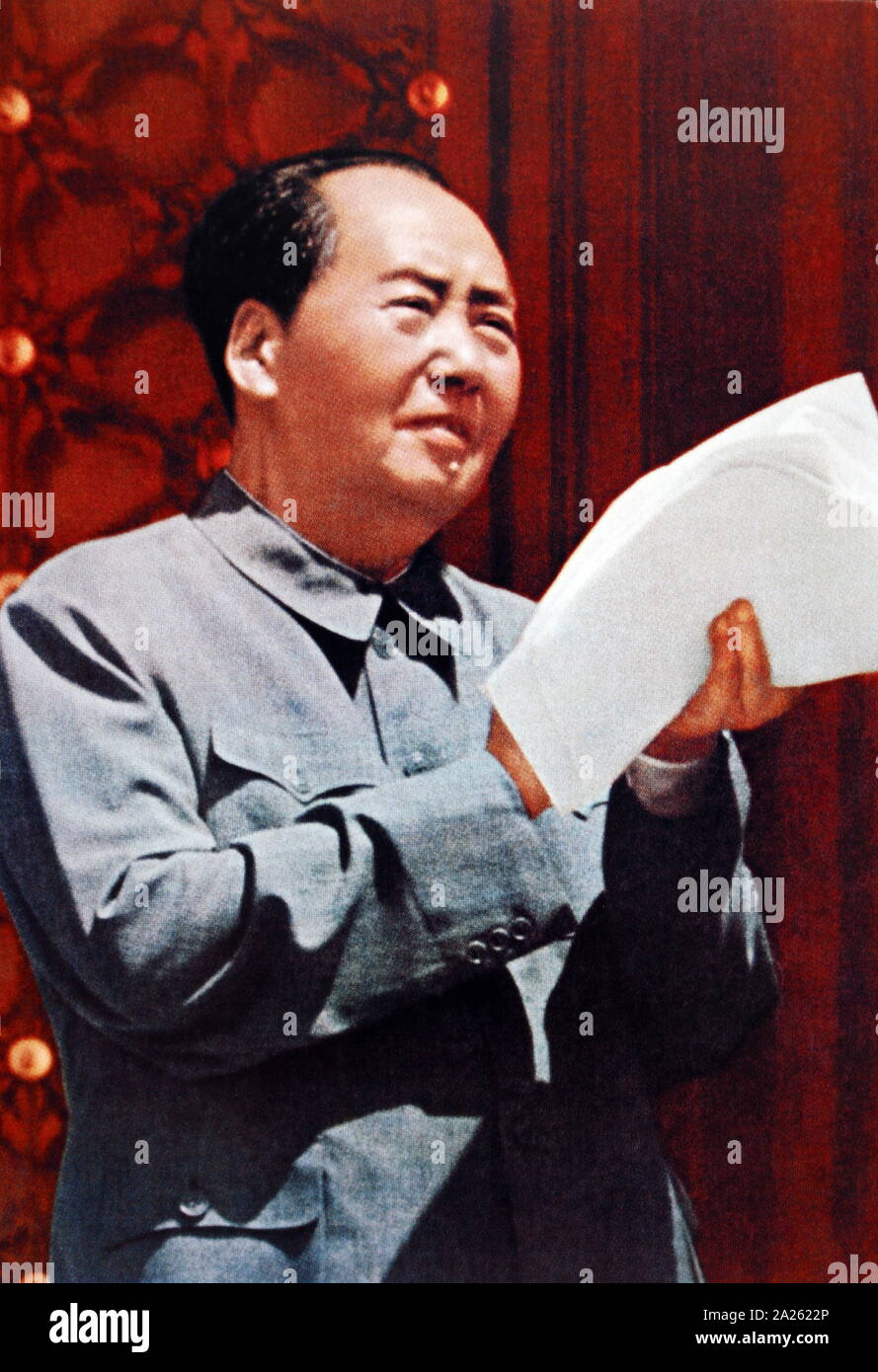 Chairman Mao in Beijing. (1964). Mao Zedong (1893 - September 9, 1976 ...
