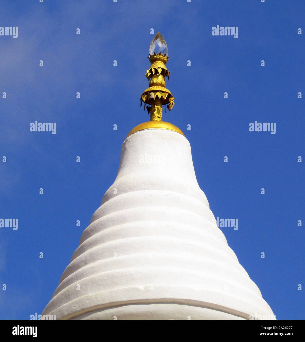 The Ruwanwelisaya, stupa in Sri Lanka, is a hemispherical structure ...
