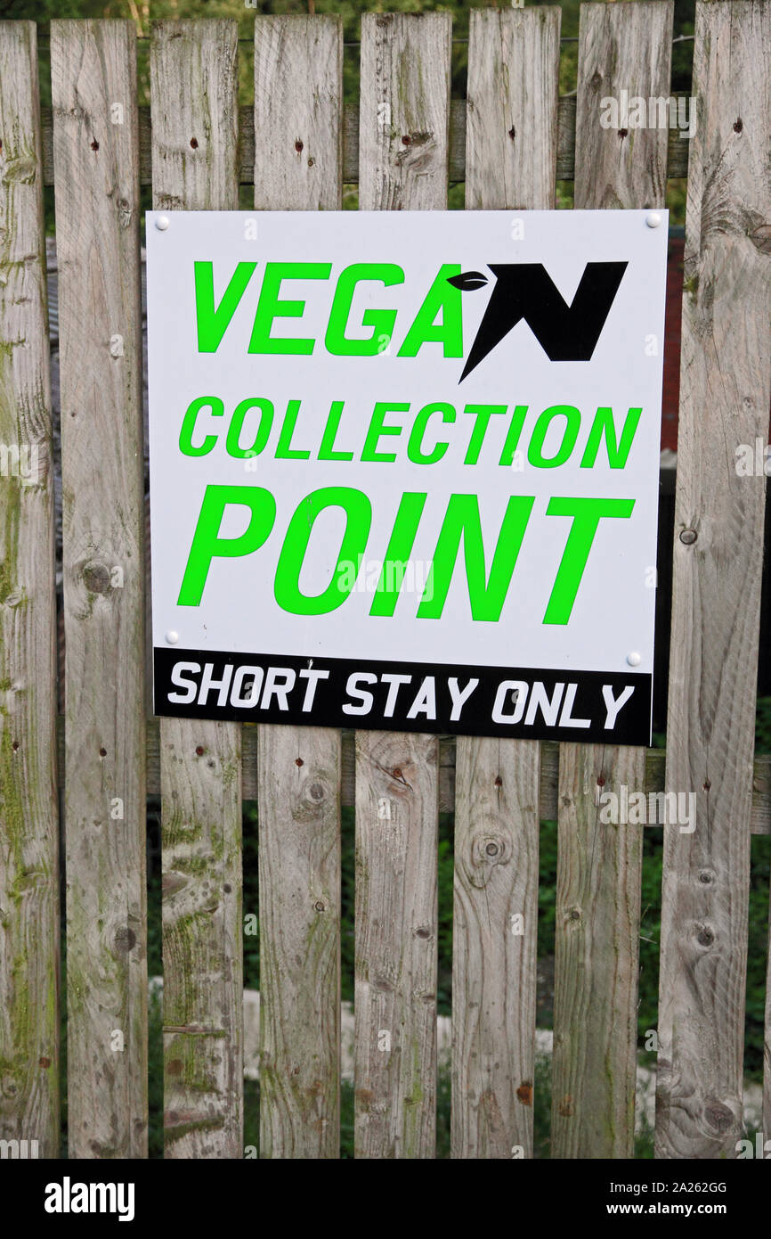 Amusing vegan sign Stock Photo - Alamy