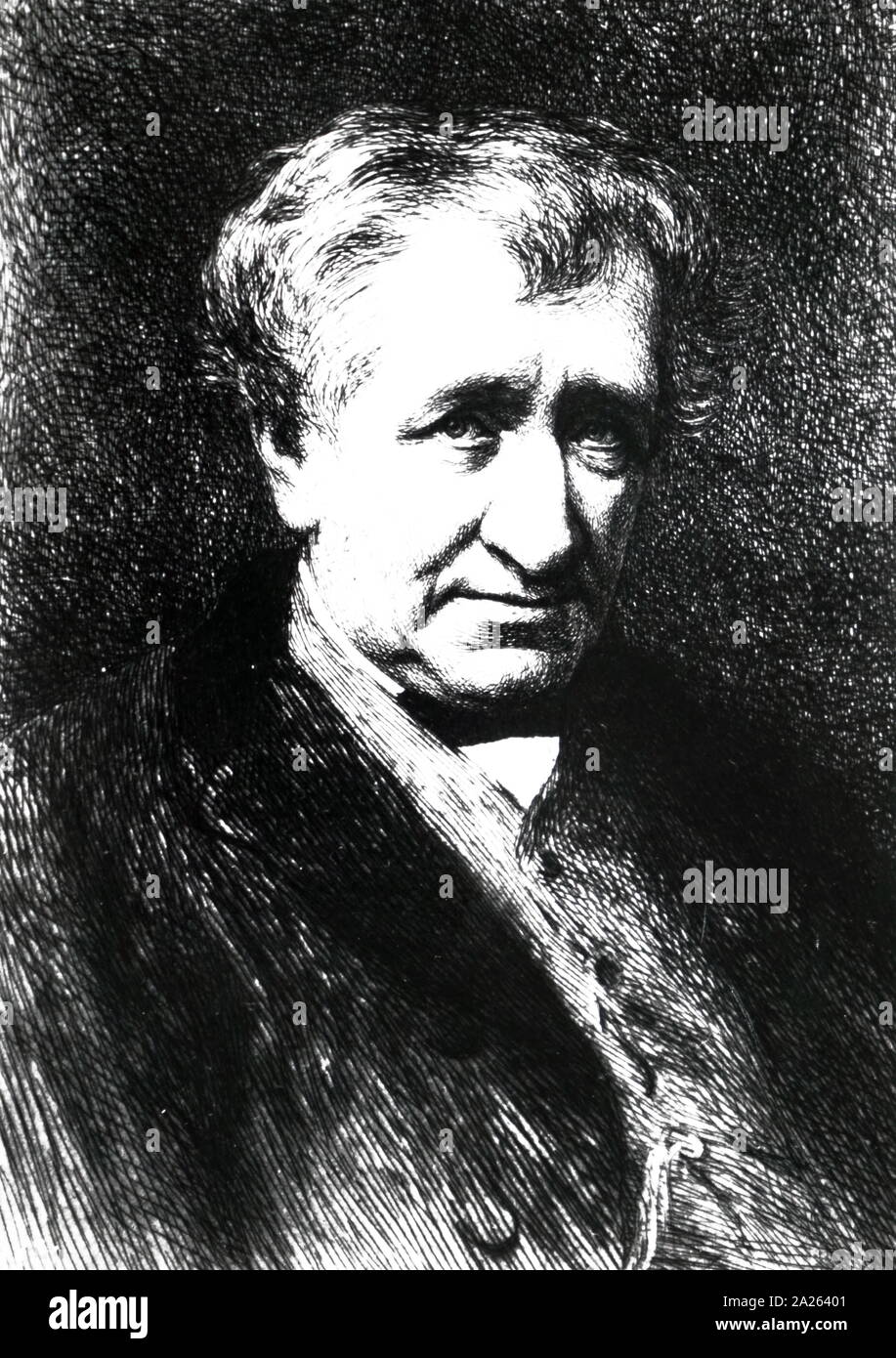 An engraving depicting James Nasmyth (1880-1890) a Scottish engineer ...