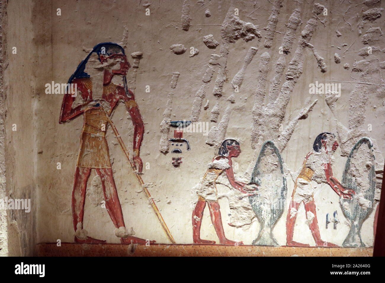 Wall frieze from the tomb of Ramesses VI. Tomb KV9 in Egypt's Valley of ...