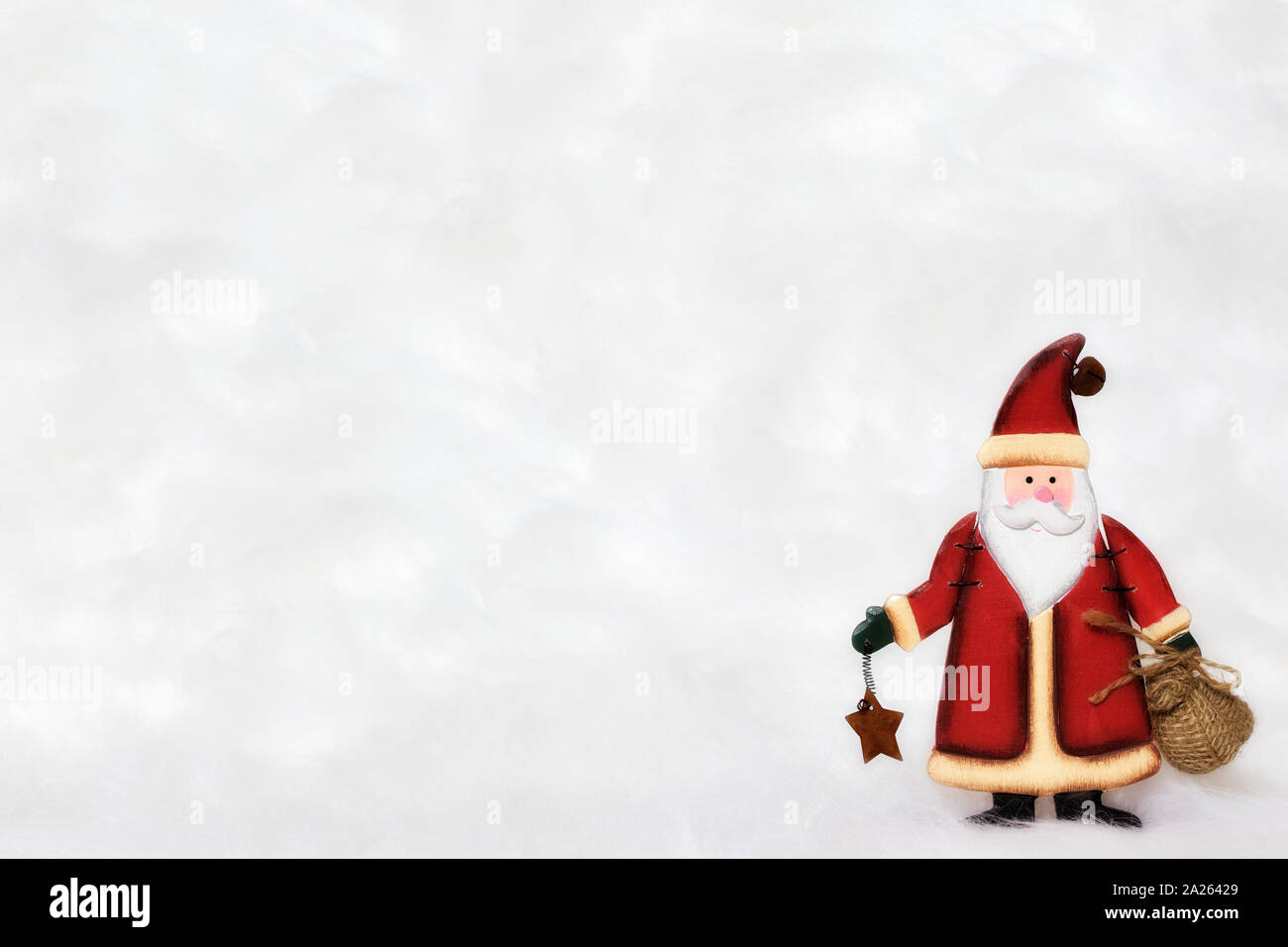 Handmade Santa Claus figurine Stock Photo - Alamy