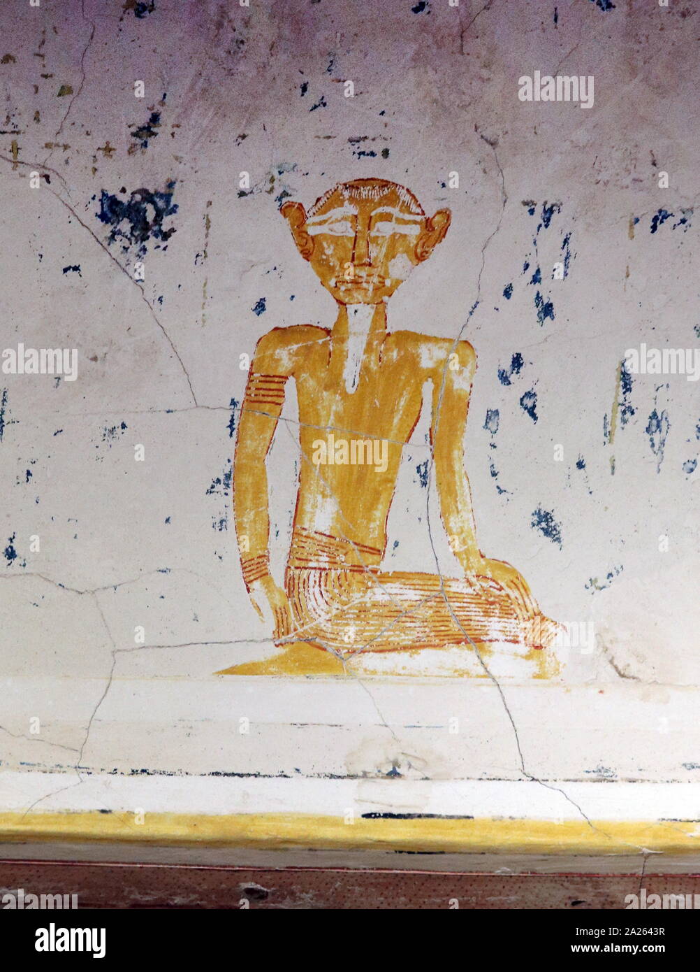 Wall frieze from the tomb of Ramesses VI. Tomb KV9 in Egypt's Valley of ...