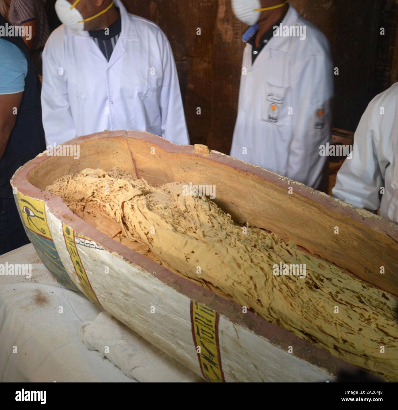 September 2018, discovery of an 18th dynasty tomb, in Draa Abul-Naga, a ...