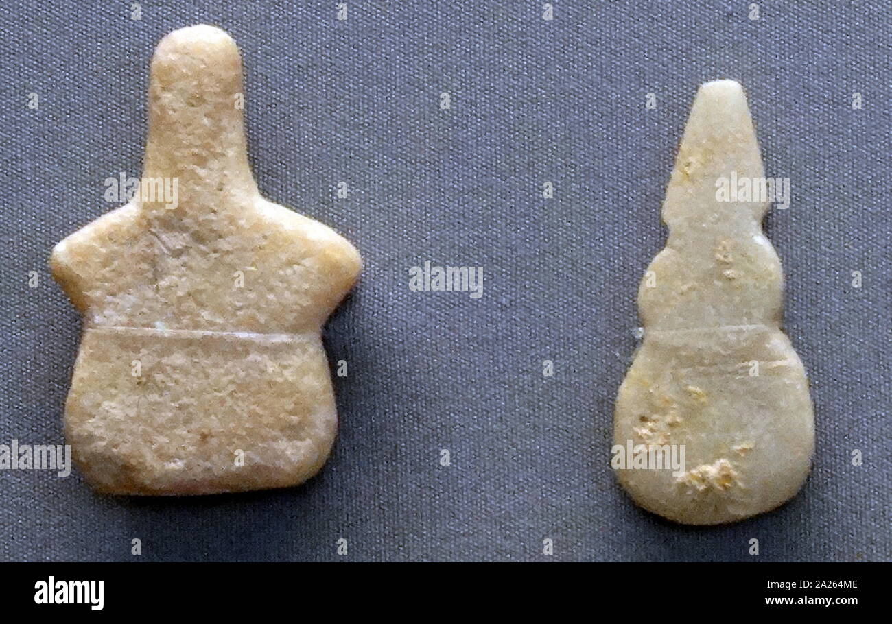 Cycladic figurine, from Naxos, Greece, Early Cycladic culture evolved ...