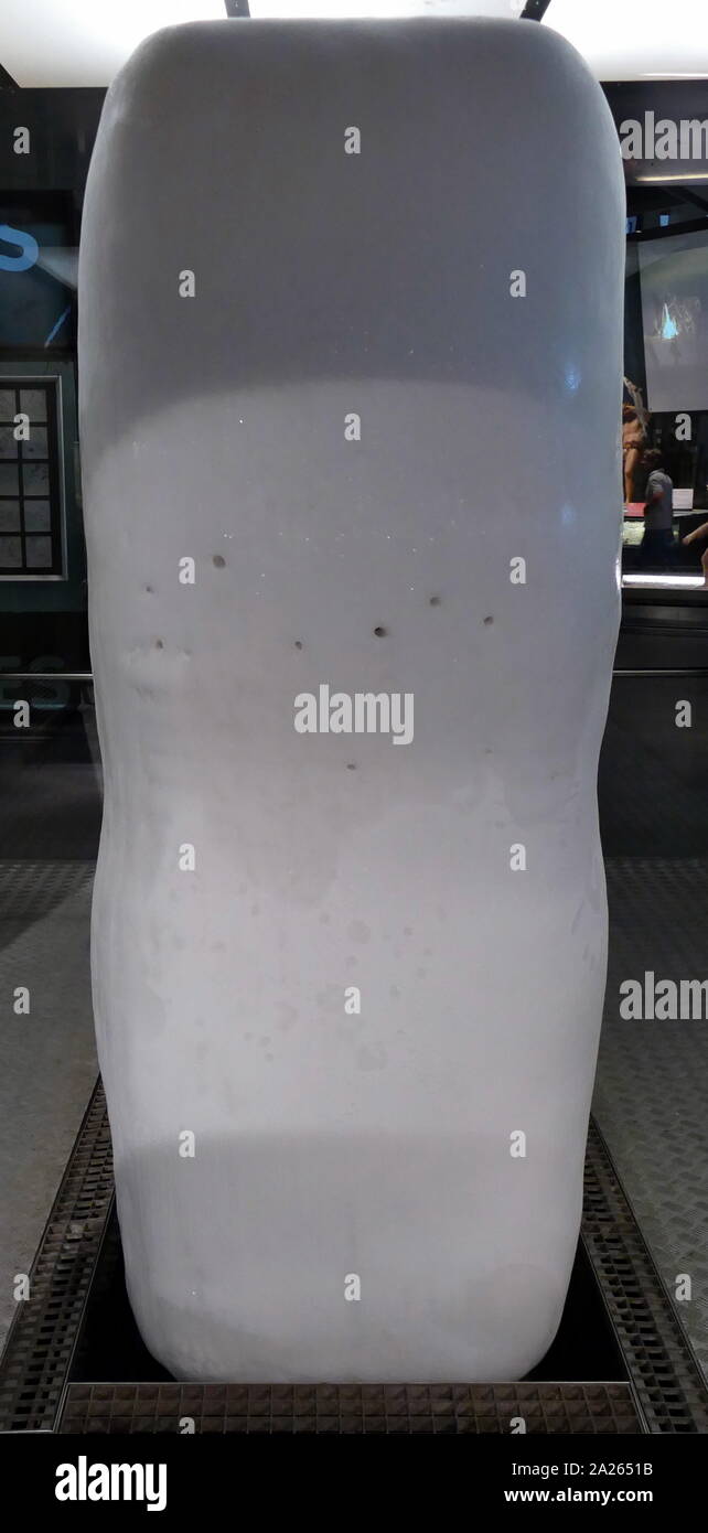 A block of ice. Ice is water frozen into a solid state. Depending on ...