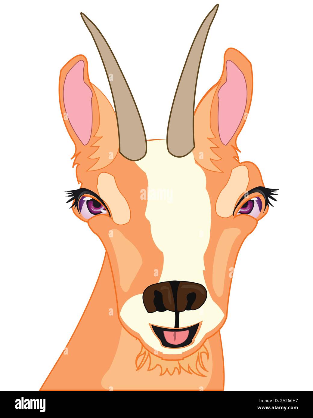 Chamois head Stock Vector Images - Alamy