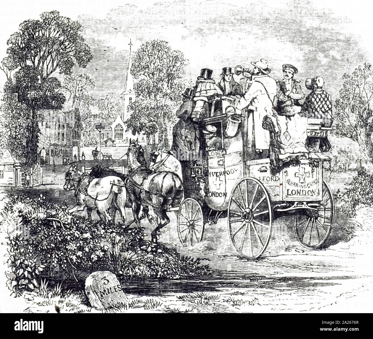 Stagecoach 19th century hi-res stock photography and images - Alamy