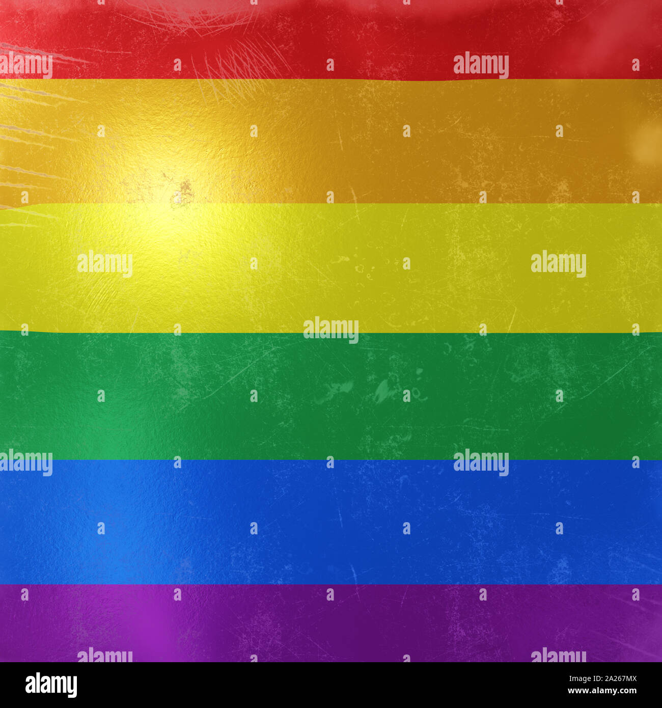 3d rendering of a gay flag icon on metalic surface Stock Photo - Alamy