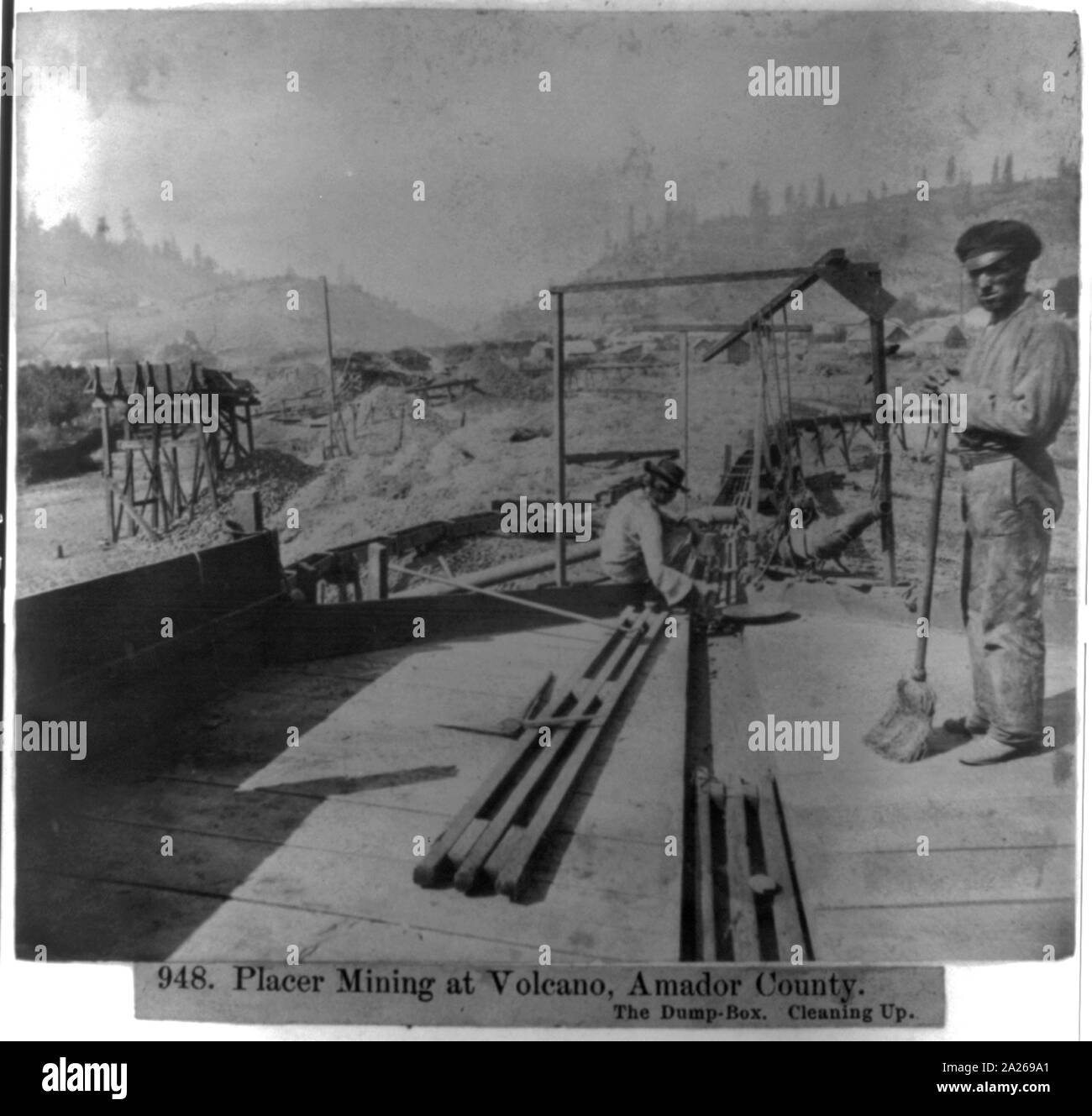 Placer mining Black and White Stock Photos & Images - Alamy