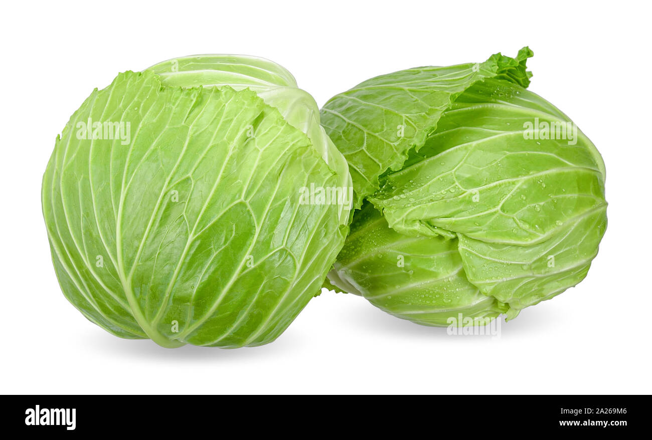 Cabbage isolated on white background with clipping path Stock Photo - Alamy