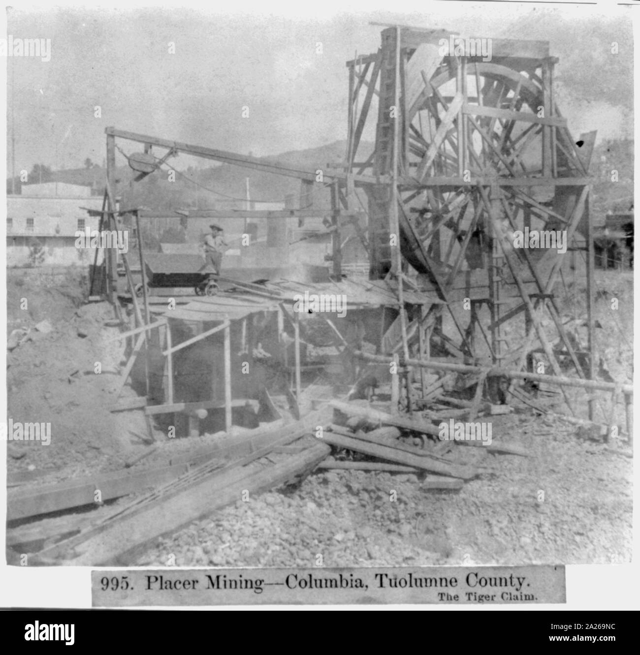 Placer Mining-- Columbia, Tuolumne County - The Tiger Claim Stock Photo ...